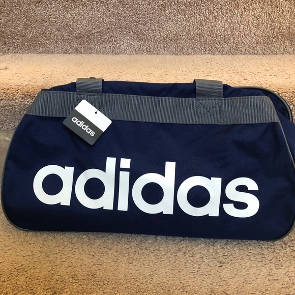 adidas | Bags | Adidas Diablo Duffel Bag Navy Large White Logo | Poshmark